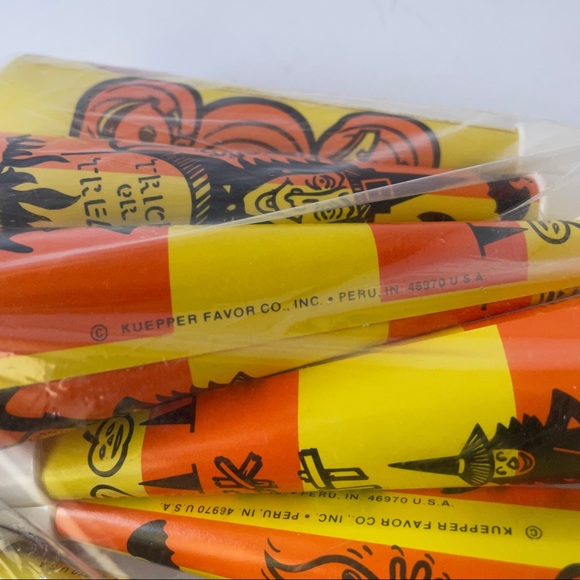 Vintage | Party Supplies | Vintage Halloween 6 Paper Party Horns ...